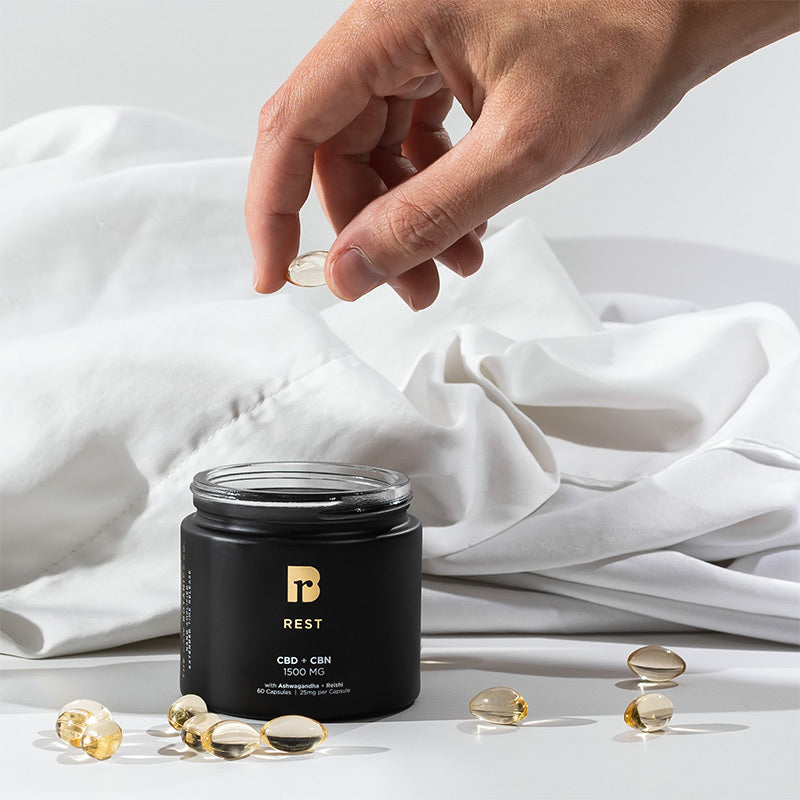 REST and Refresh | Natural mushroom and plant based sleep softgel- TRBC